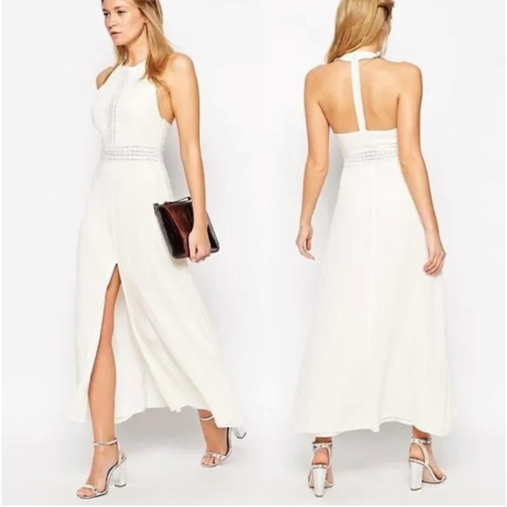 Jarlo Millie Dress Cream White Maxi Women’s Small - Gem